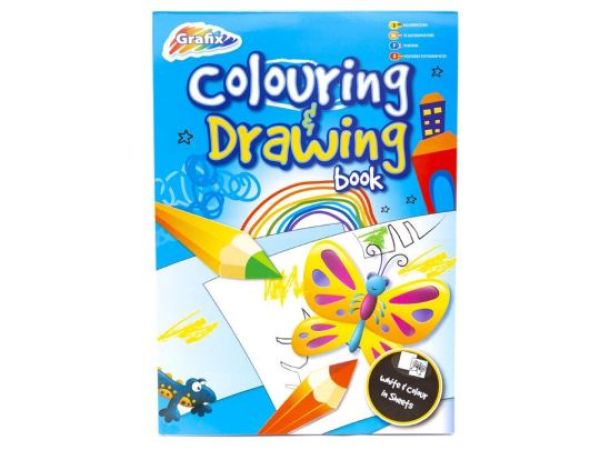 Buy Wholesale Grafix Colouring & Drawing Book 60 Sheets - Astro Imports