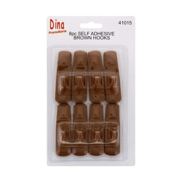 Buy Wholesale Self Adhesive Brown Hooks 8 pack - Astro Imports