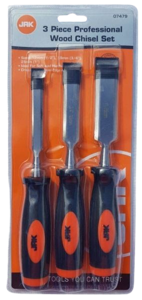 Buy Wholesale JAK Professional Wood Chisel Set 3 pack - Astro Imports