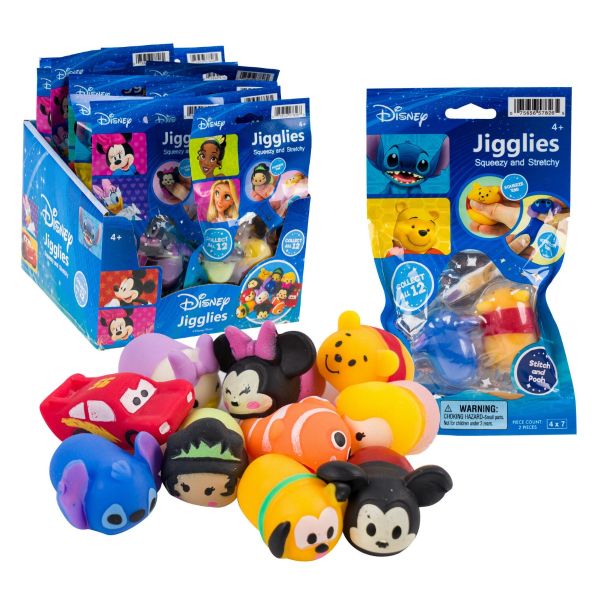 Buy Wholesale Disney Jigglies Squeezy & Stretchy Toys Assorted 3 pack ...