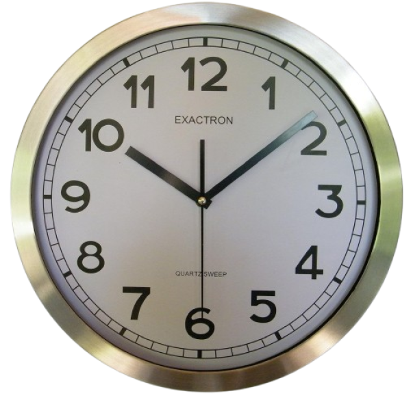 Buy Wholesale Exactron 8" Gold Quartz Sweep Round Wall Clock - Astro ...