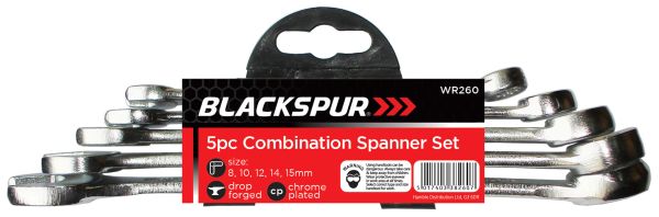 Buy Wholesale Blackspur Combination Spanner Set 5 pack - Astro Imports
