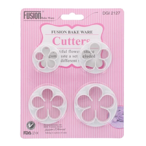 Buy Wholesale Fusion Bakeware Gum Paste Flower Cutters 4 pack - Astro ...