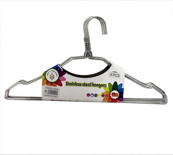 Buy Wholesale Stainless Steel Hangers 6 pack - Astro Imports