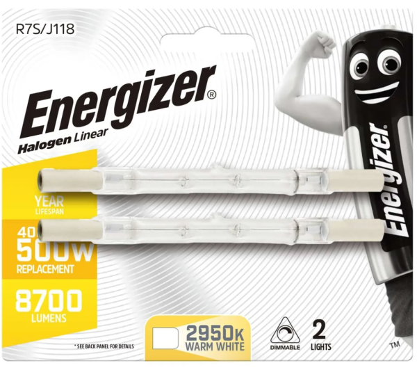 Buy Wholesale Energizer Halogen Linear Bulb R7S/J118 400w 2 pack ...