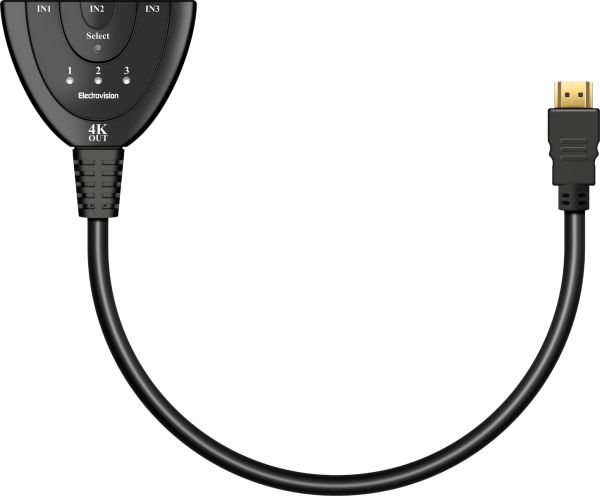 Buy Wholesale Electrovision HDMI 3 in 1 out 4K Adapter Splitter - Astro ...